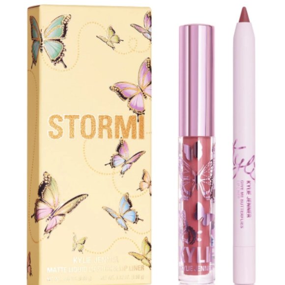 Kylie Cosmetics | Makeup | Stormi Collection Give Me Butterflies Lipkit ...